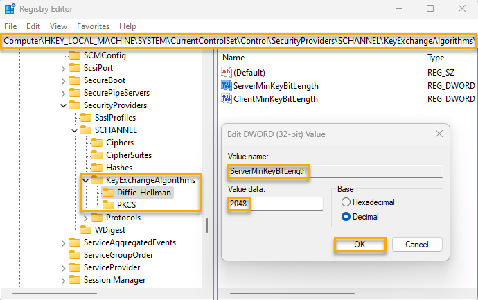 Weak TLS Diffie-Hellman Cipher Not Configured (Logjam Vulnerability)