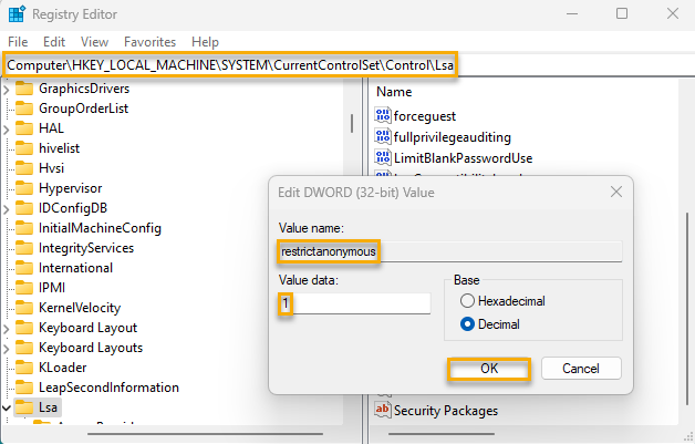 Ensure 'Network access: Do not allow anonymous enumeration of SAM accounts and shares' is set to ...