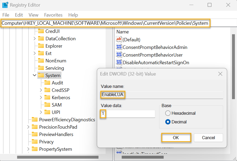 Ensure 'User Account Control: Run all administrators in Admin Approval Mode' is set to 'Enabled ...