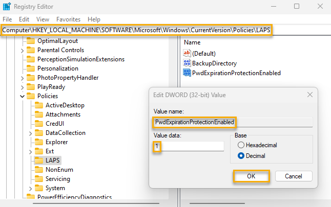 Ensure 'Do not allow password expiration time longer than required by policy' is set to 'Enabled ...