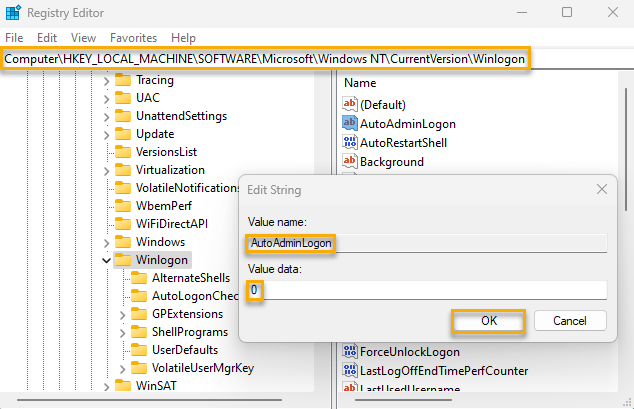Ensure 'MSS: (AutoAdminLogon) Enable Automatic Logon ' is set to 'Disabled' (CIS LEVEL 1)