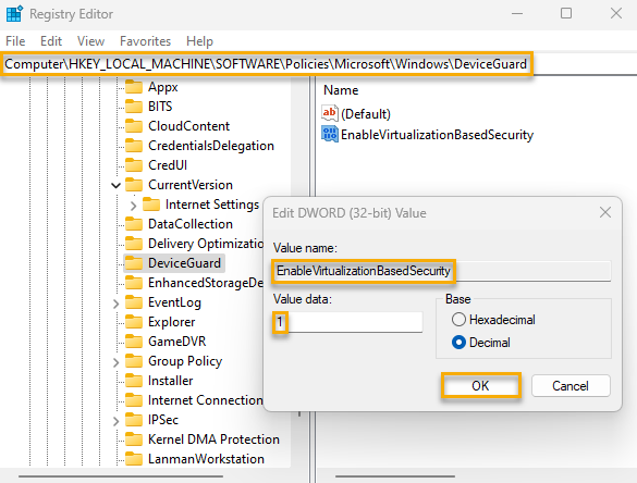 Ensure 'Turn On Virtualization Based Security' is set to 'Enabled' (CIS ...