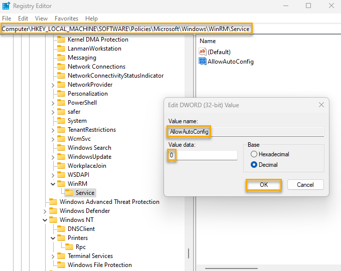 Ensure 'Allow remote server management through WinRM' is set to 'Disabled' (CIS LEVEL 2)