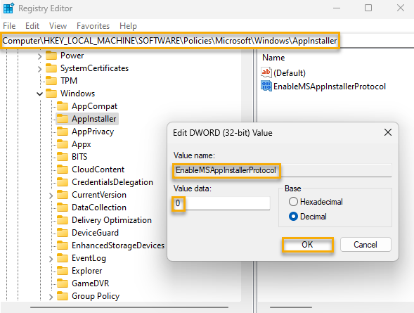 Ensure 'Enable App Installer ms-appinstaller protocol' is set to 'Disabled' (CIS LEVEL 1)