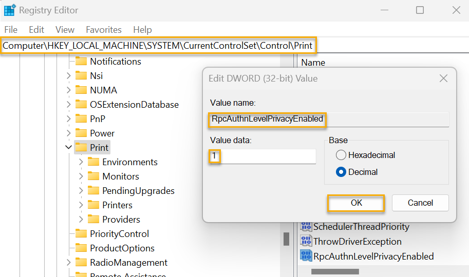 Ensure 'Configure RPC packet level privacy setting for incoming connections' is set to 'Enabled ...