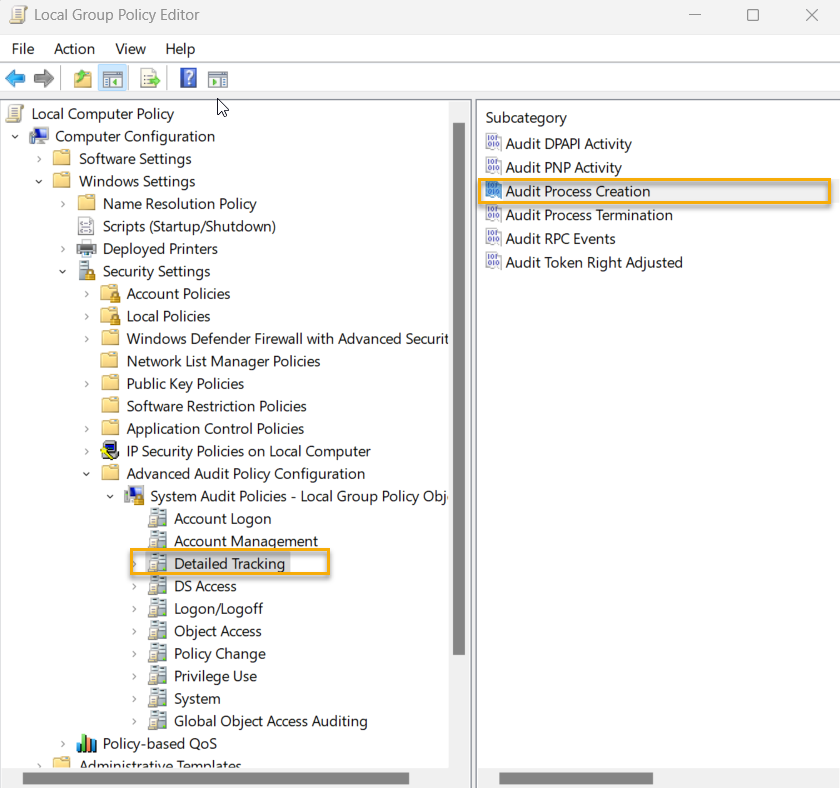 Ensure 'Audit Process Creation' is set to include 'Success' (CIS LEVEL 1)