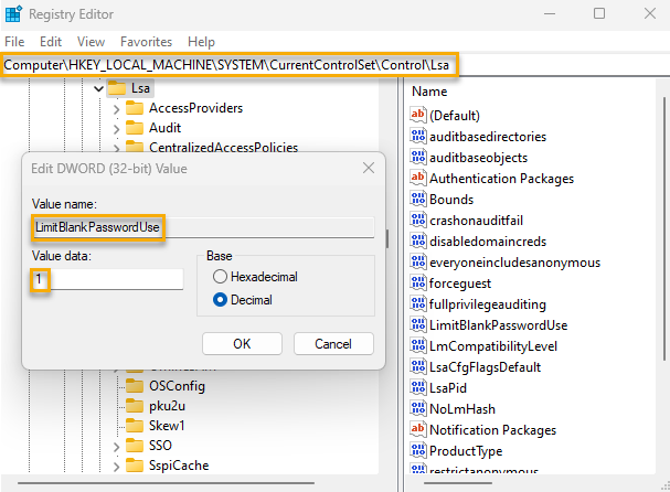 Ensure 'Accounts: Limit local account use of blank passwords to console logon only' is set to ...