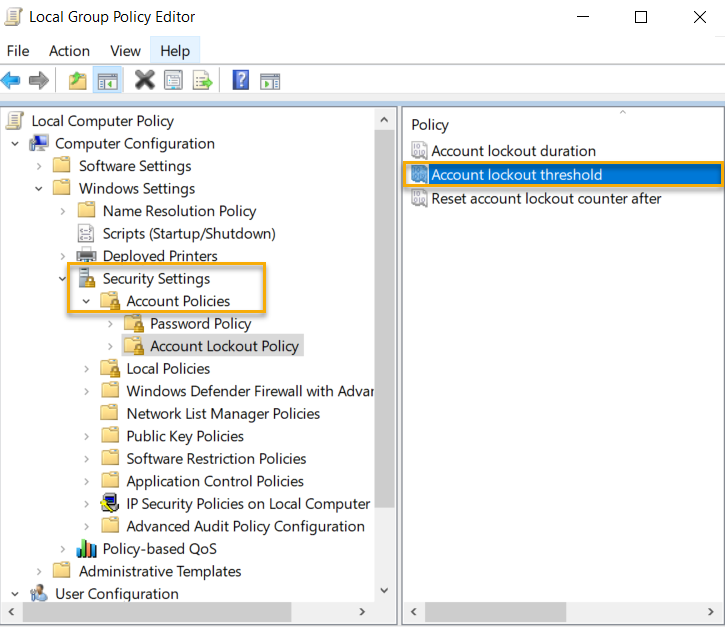 Ensure 'Account lockout threshold' is set to '5 or fewer invalid logon ...