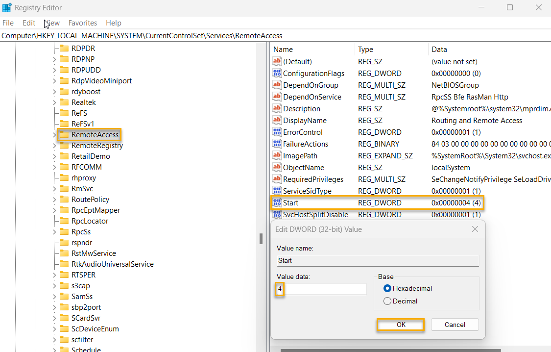 Ensure 'Routing and Remote Access (RemoteAccess)' is set to 'Disabled' (CIS LEVEL 1)