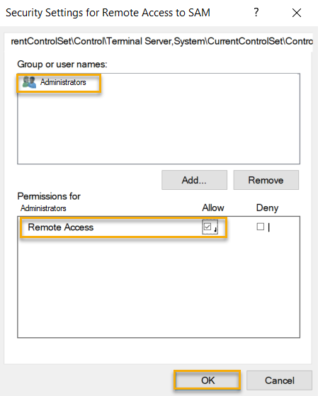 Ensure 'Network access: Restrict clients allowed to make remote calls to SAM' is set to ...