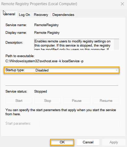 Ensure 'Remote Registry (RemoteRegistry)' is set to 'Disabled' (CIS ...