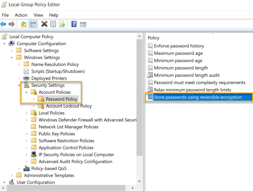 Ensure Store Passwords Using Reversible Encryption Is Set To Disabled Cis Level 1