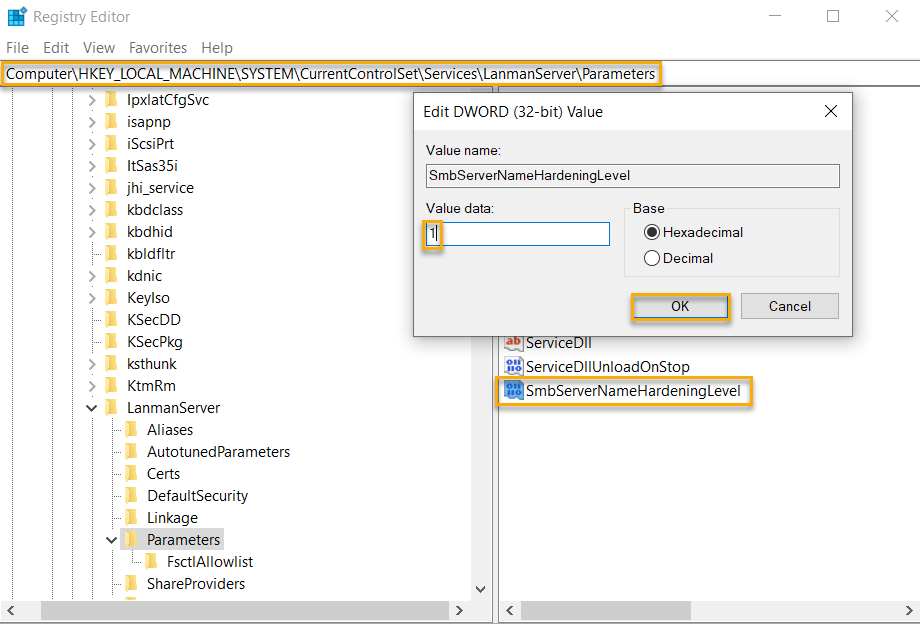 Ensure 'Microsoft network server: Server SPN target name validation ...