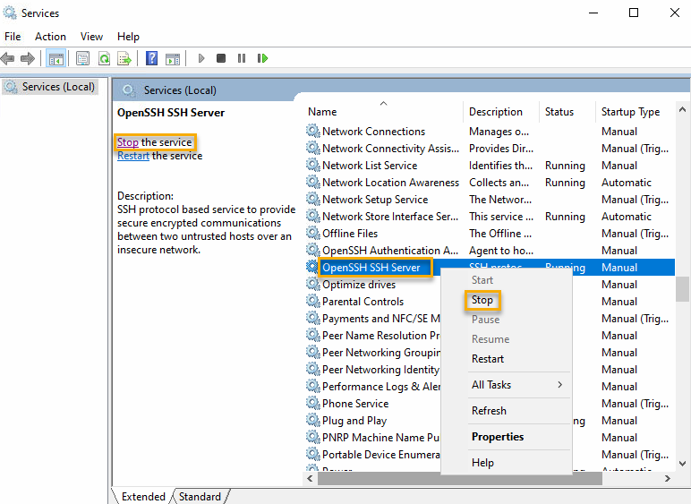Ensure 'OpenSSH SSH Server (sshd)' is set to 'Disabled' or 'Not Installed' (CIS LEVEL 1)