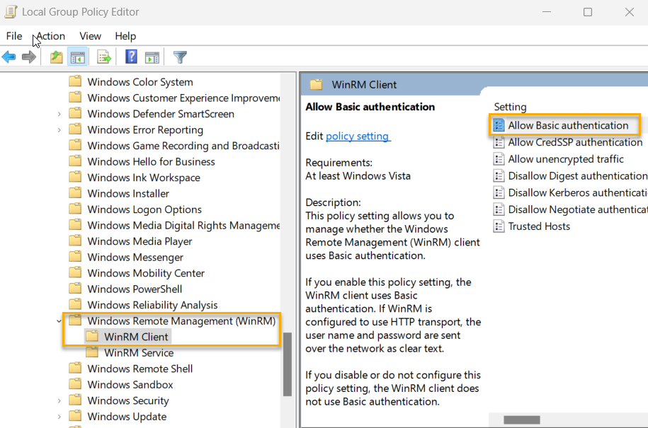 Ensure 'Allow Basic authentication' is set to 'Disabled' (CIS LEVEL 1)