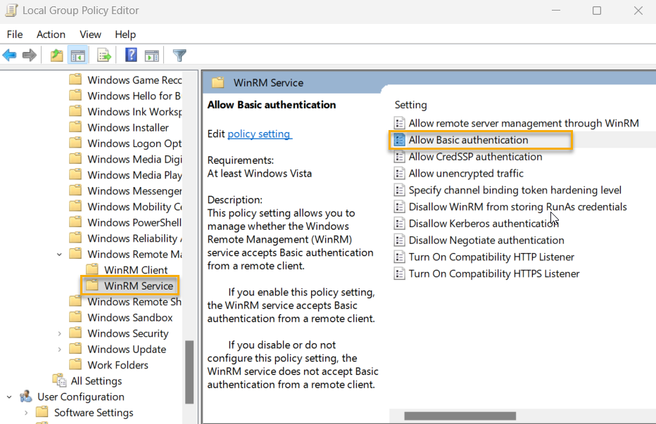 Ensure 'Allow Basic authentication' is set to 'Disabled' (Service) (CIS LEVEL 1)