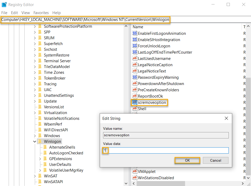 Ensure 'Interactive logon: Smart card removal behavior' is set to 'Lock Workstation' or higher ...