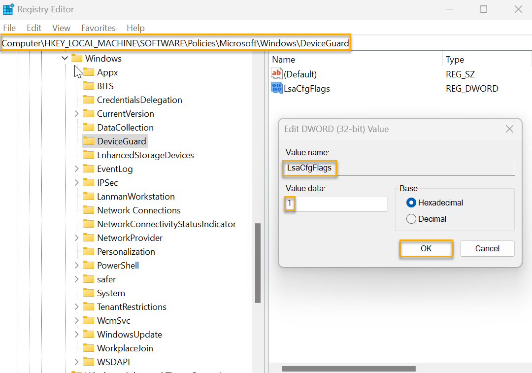 18.9.5.5 Ensure 'Turn On Virtualization Based Security: Credential ...
