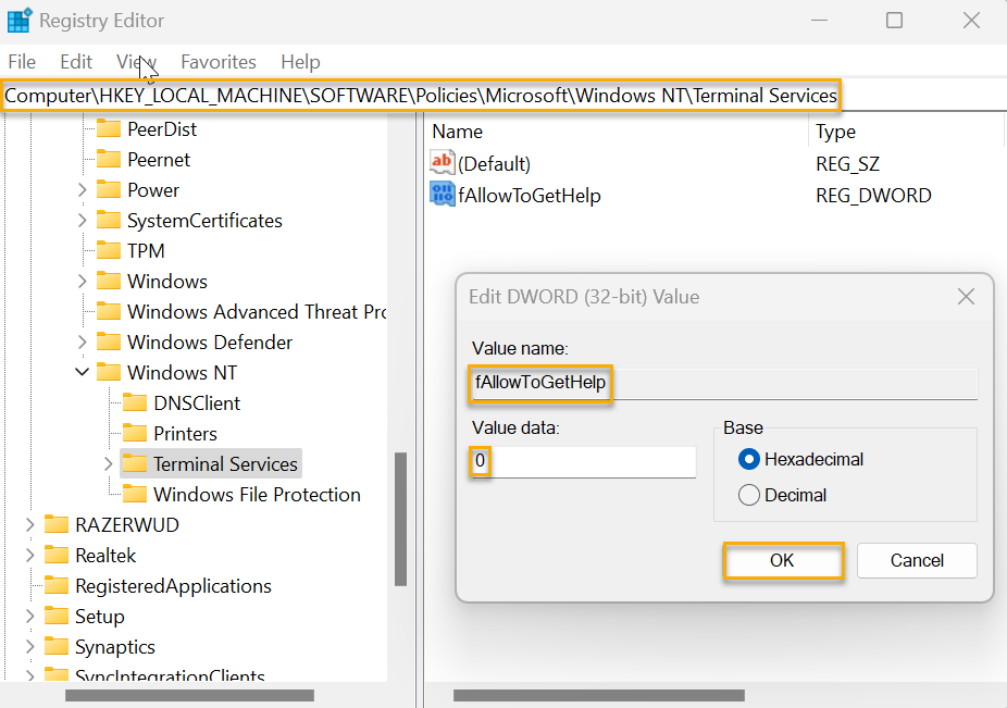 Ensure 'Configure Solicited Remote Assistance' is set to 'Disabled' (CIS LEVEL 1)