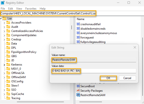 Ensure 'Network access: Restrict clients allowed to make remote calls to SAM' is set to ...